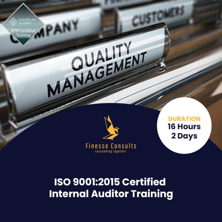 ISO 9001:2015 Certified Internal Auditor Training - Finesse Consults