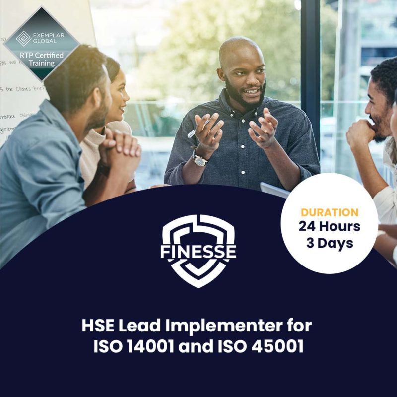 HSE Lead Implementer for ISO 14001 and ISO 45001 - Finesse Consults