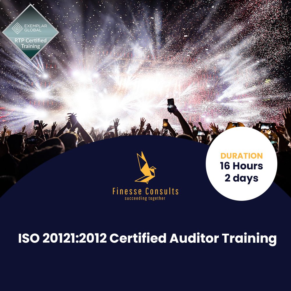 ISO 20121:2012 Certified Auditor Training - Finesse Consults