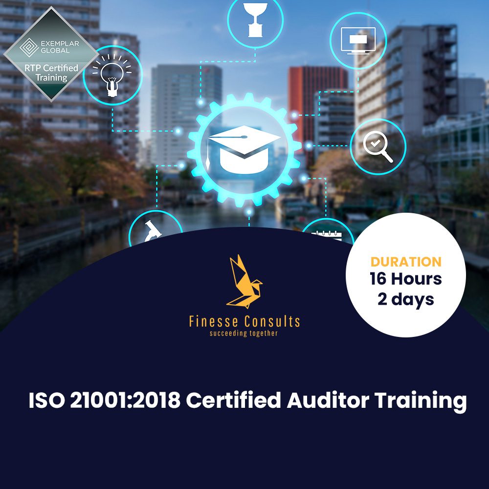 ISO 21001:2018 Certified Auditor Training - Finesse Consults