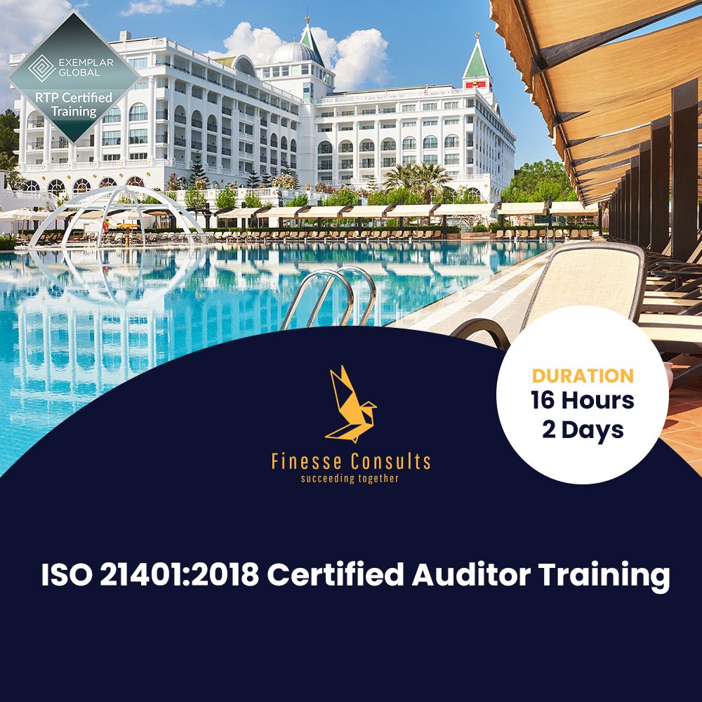 ISO 21401:2018 Certified Auditor Training - Finesse Consults