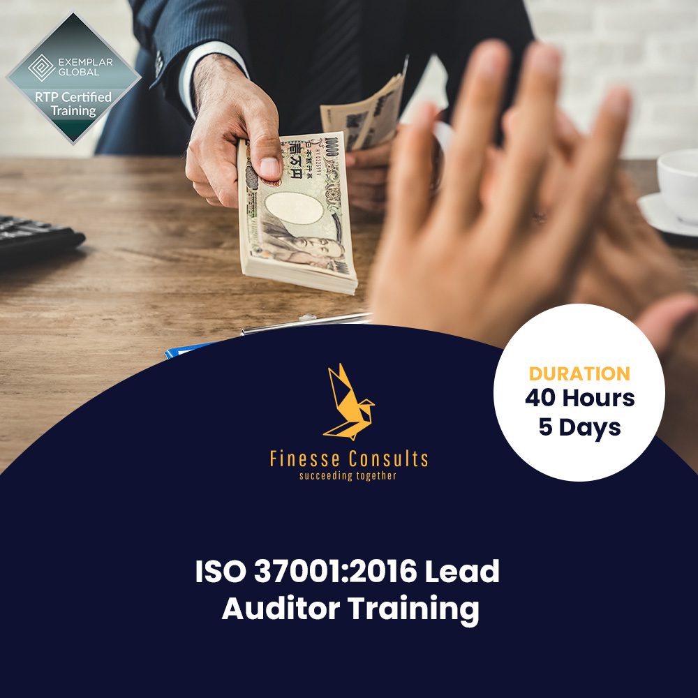 ISO 37001:2016 Lead Auditor Training - Finesse Consults