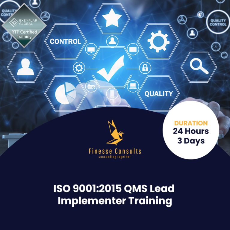 ISO 9001:2015 QMS Lead Implementer Training - Finesse Consults